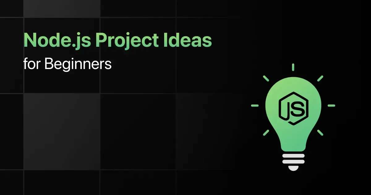 12 Best Node JS Project Ideas For Beginners With Source Code 
